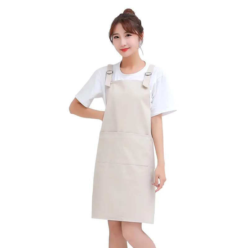 Cotton Cloth Apron Korean Household Kitchen Waterproof And Oil-proof ...