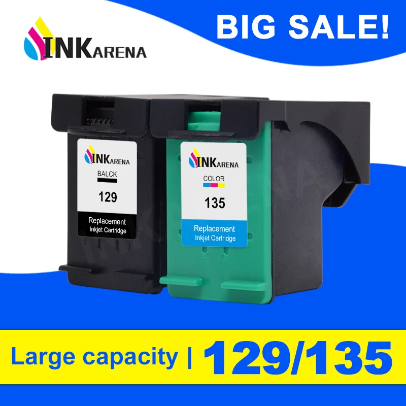 INKARENA-printer-ink-cartridge-replacement-for-hp-129-135-C4110-C4140 ...