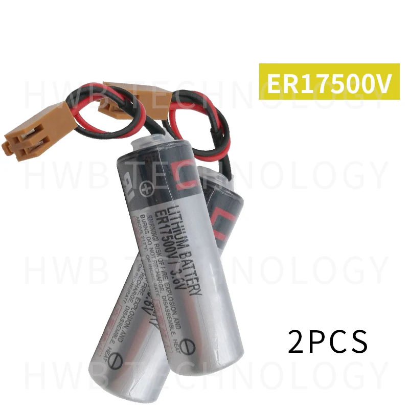 2pcs 100% Original New ER17500V ER17/50 CS1W BAT01 3.6V 2700mAh PLC ...