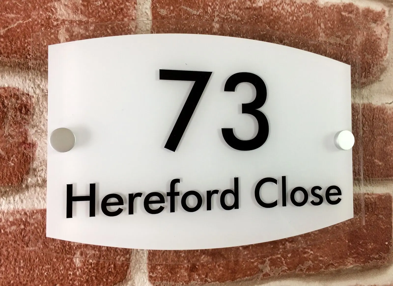 Wall Hangings Personalised Acrylic External Door Number Plates Plaques ...