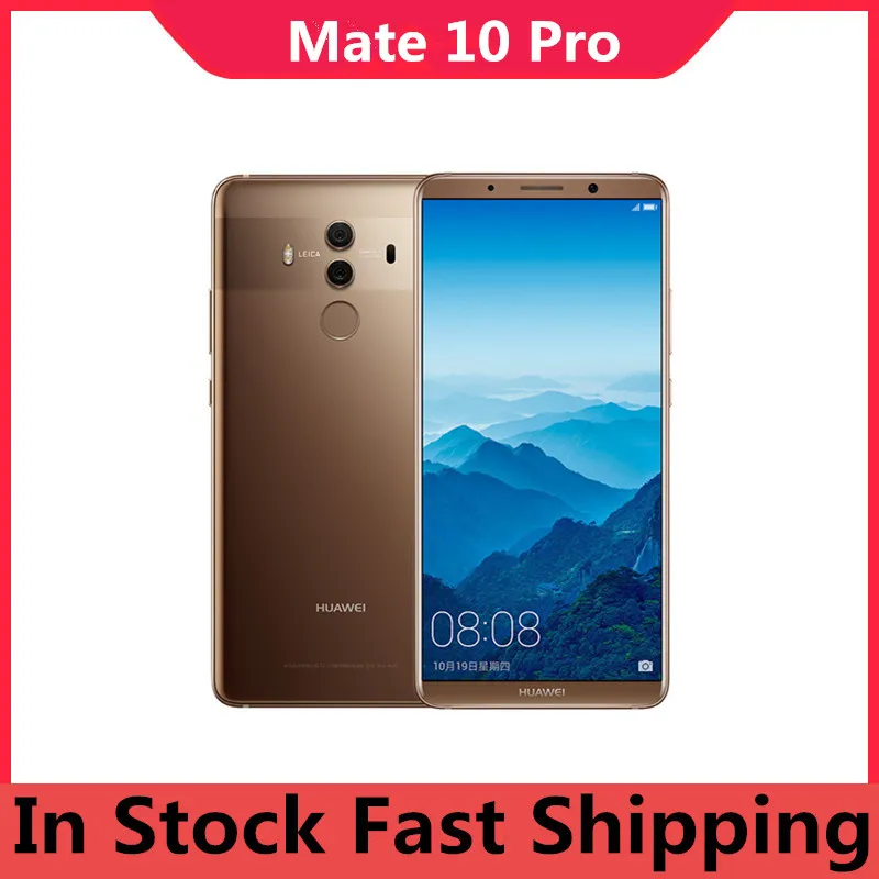 Original huawei companheiro 10 pro 4g lte telefone móvel kirin 970 octa núcleo android 8.0 6.0 ...