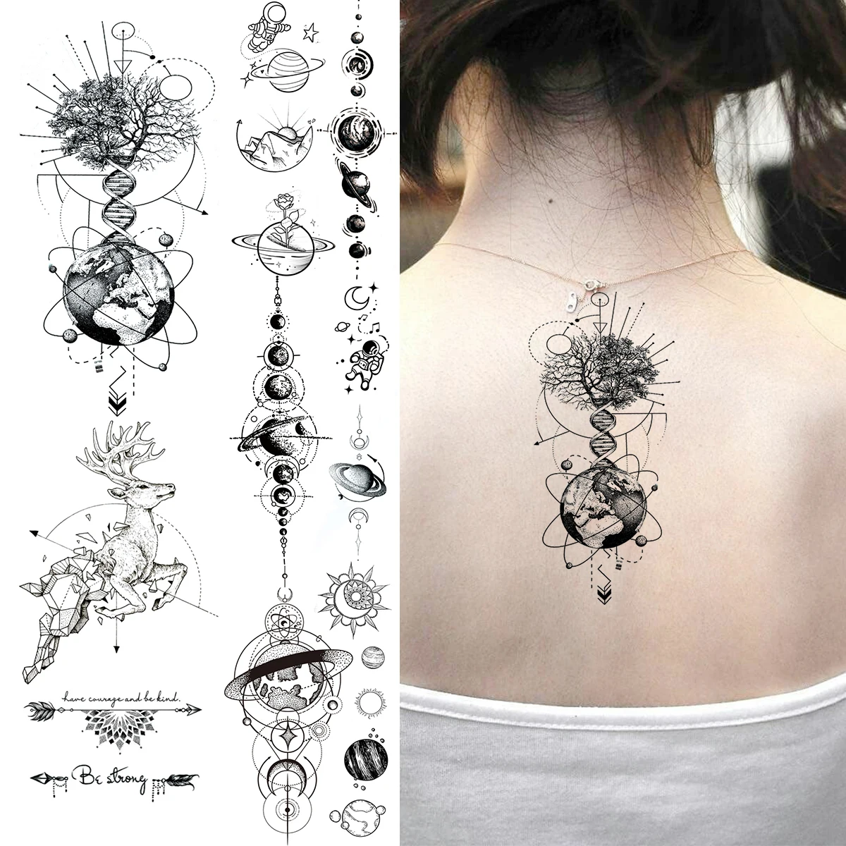 Universe Back Tattoo