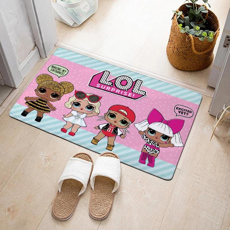 LOL Surprise Dolls Cartoon Anime Figures Pattern Flannel Carpet Living ...