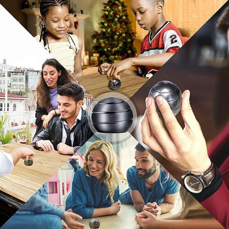 【Happy baby toy store】Gyro Ball Toy Gyroscope Illusion Anti Kids Stress ...