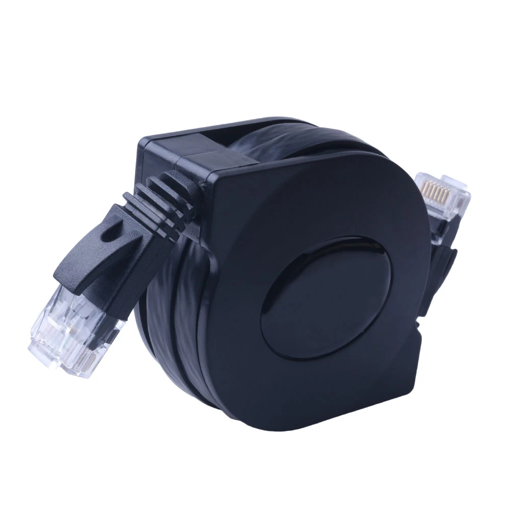 Network Cable Cat-6 Rj45 Flat Ethernet Cable Retractable Flexible Flat ...