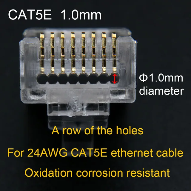 xintylink rj45 connector cat6 cat5e 50U/6U ethernet cable plug utp 8P8C ...