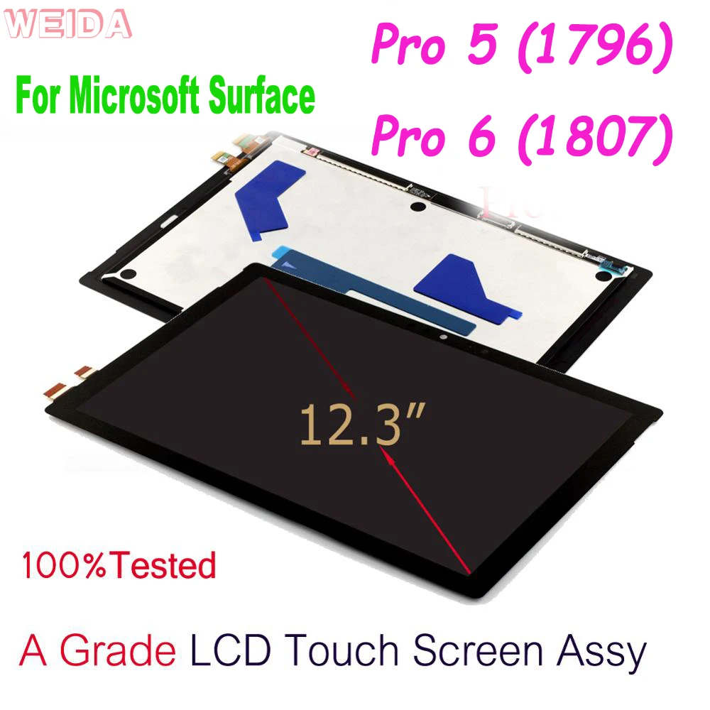 12-3-For-Microsoft-Surface-Pro-5-1796-LCD-Pro-6-1807-LCD-Display-Touch ...
