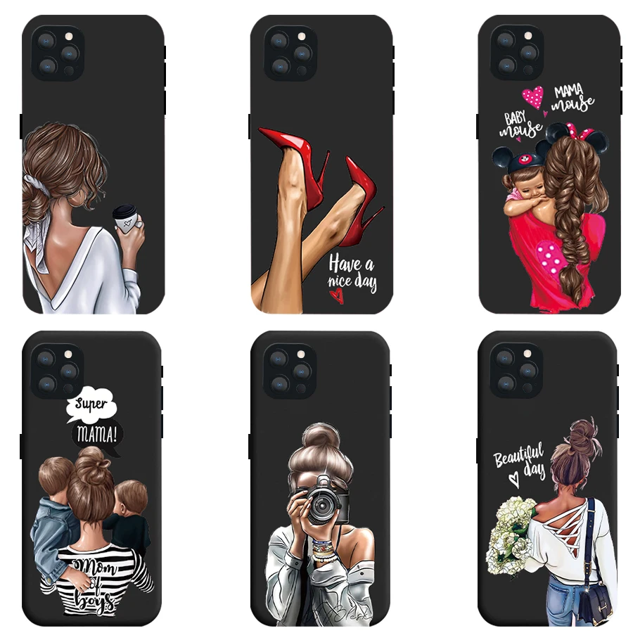 Funda-de-tel-fono-de-Super-Mom-Baby-para-iPhone-carcasa-suave-a-prueba ...