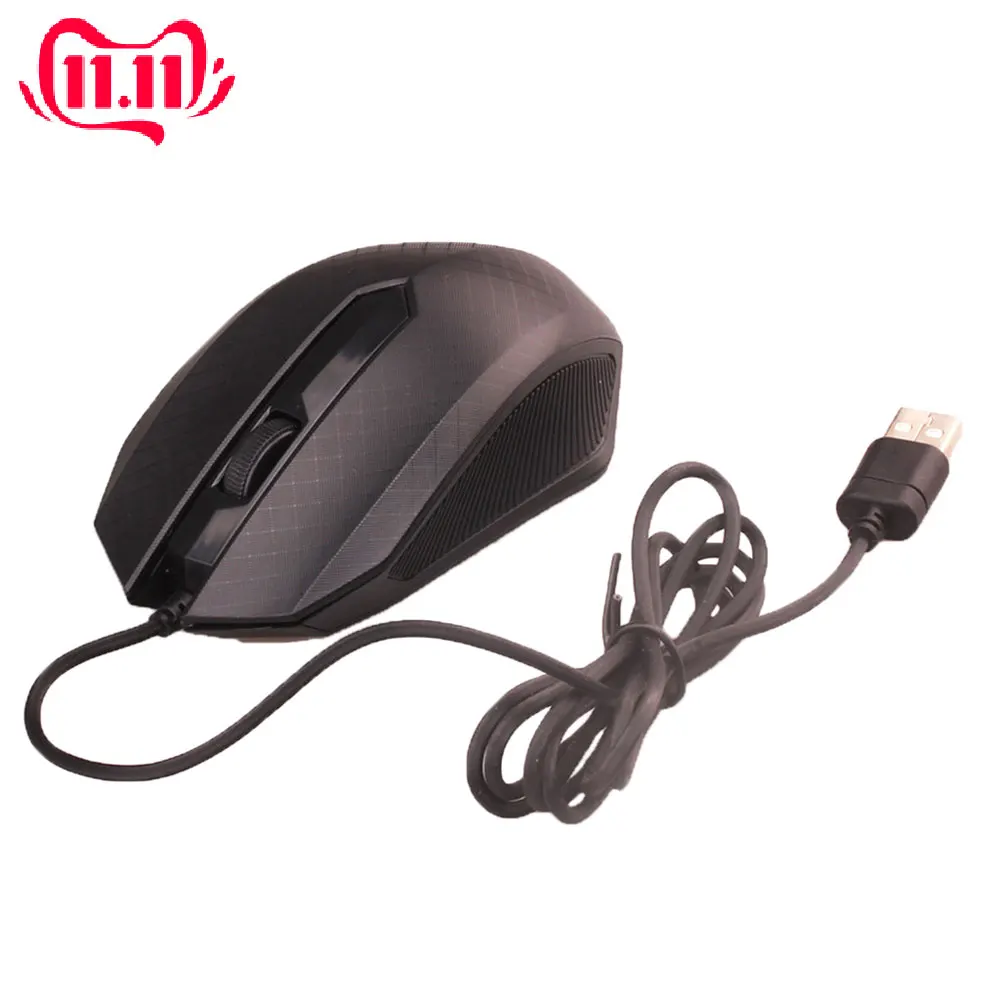 Ratón óptico con cable USB para ordenador, Mini Mouse ergonómico con 3 botones, para uso diario ...