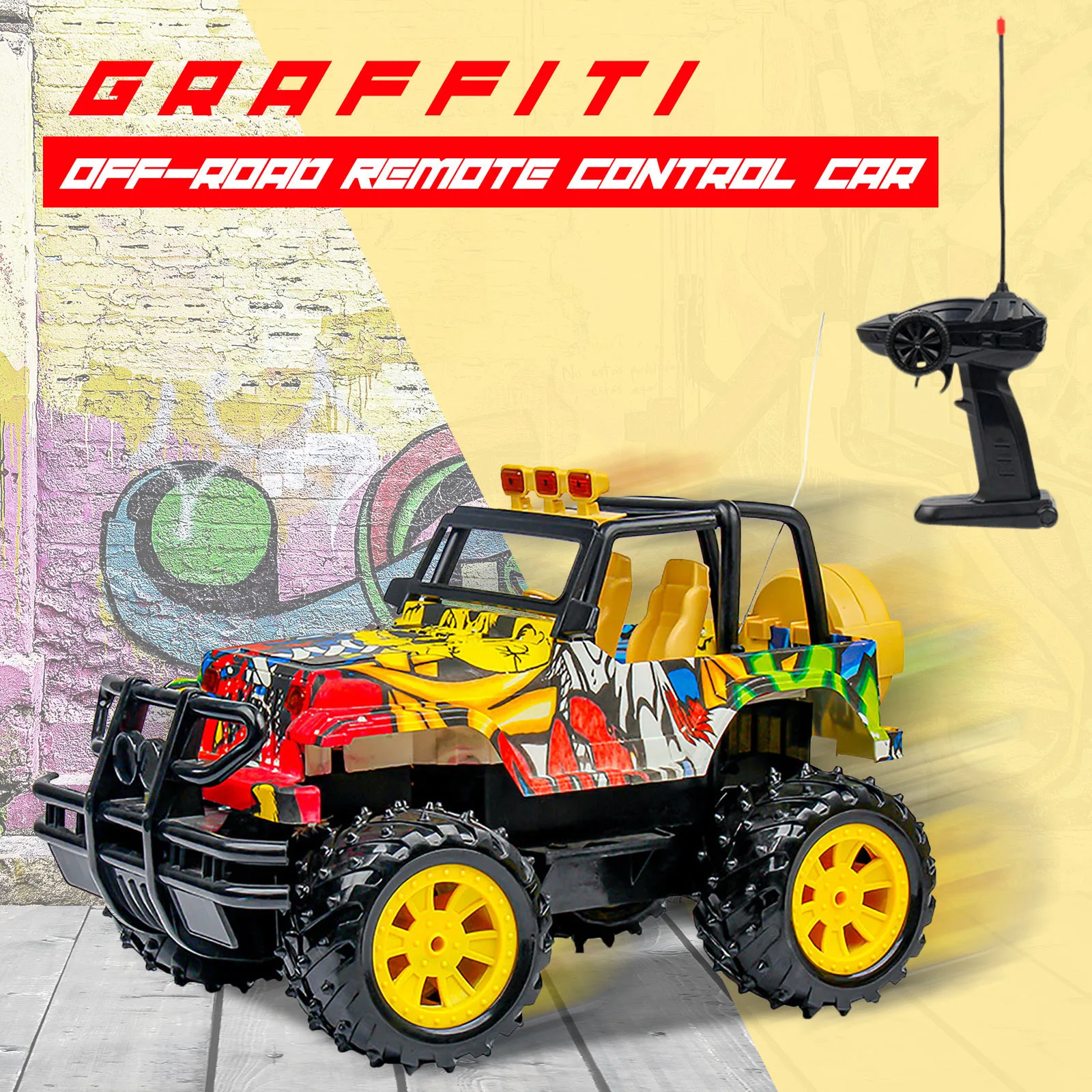 1/14 2.4G 4WD Remote Control Buggy Off Road Vehicle Crawler Graffiti ...
