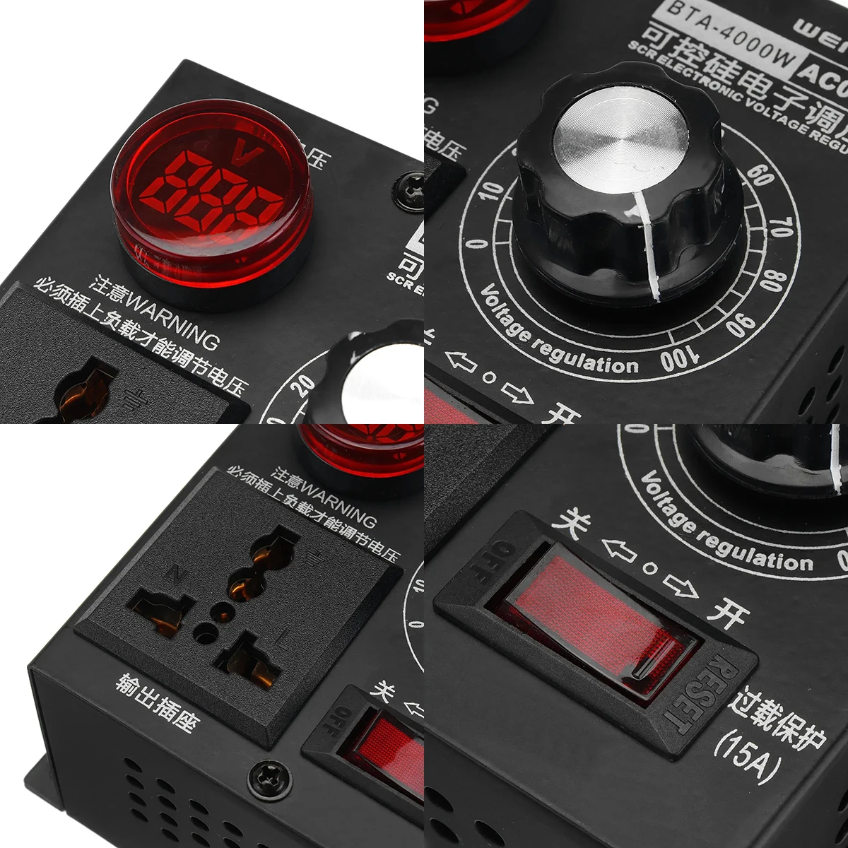 Generic Ac 220v 4000w Variable Voltage Regulator Step Down Voltage ...