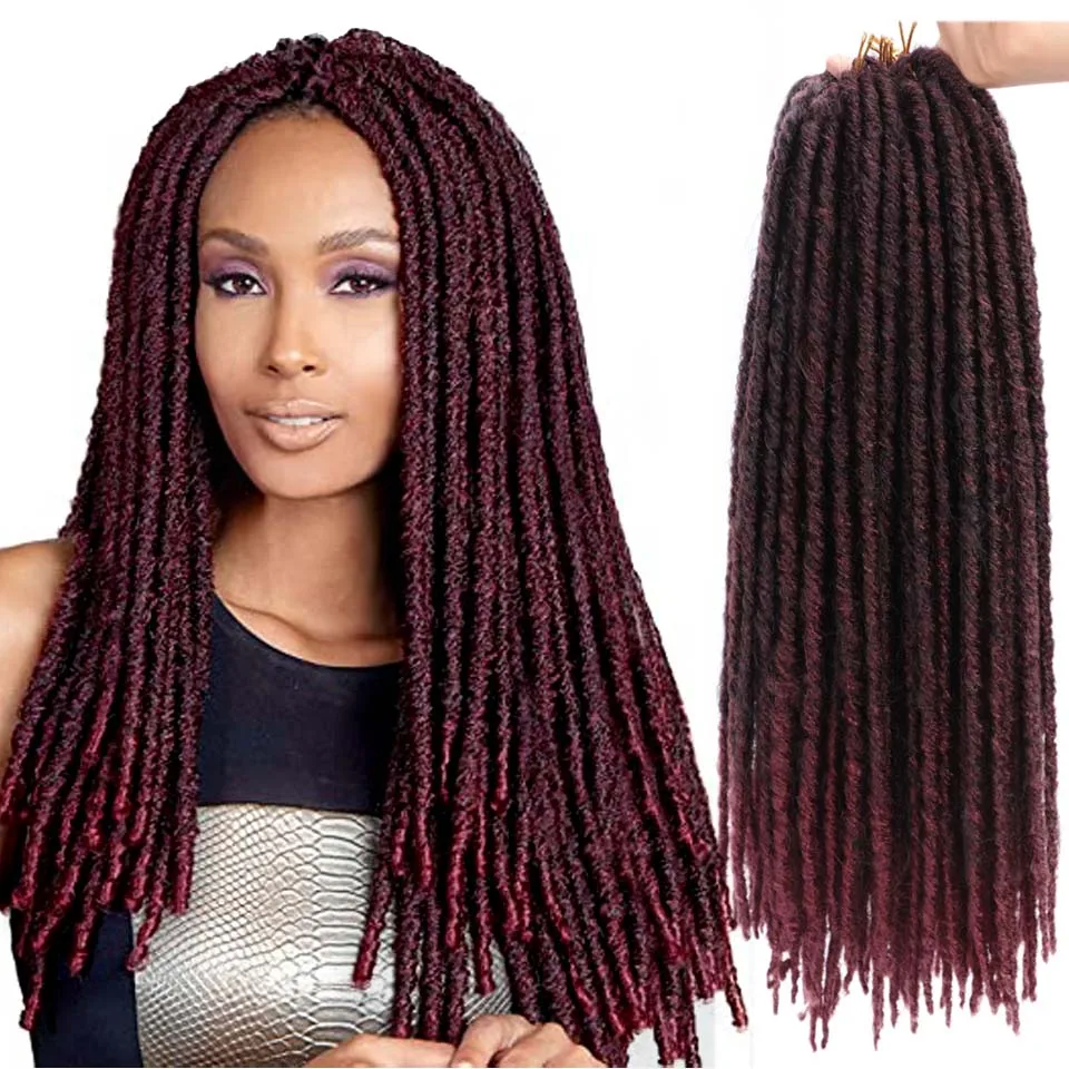 Synthetic-Dreadlocks-Crochet-Braids-Knotless-Jumbo-Dreads-Ombre-Color ...