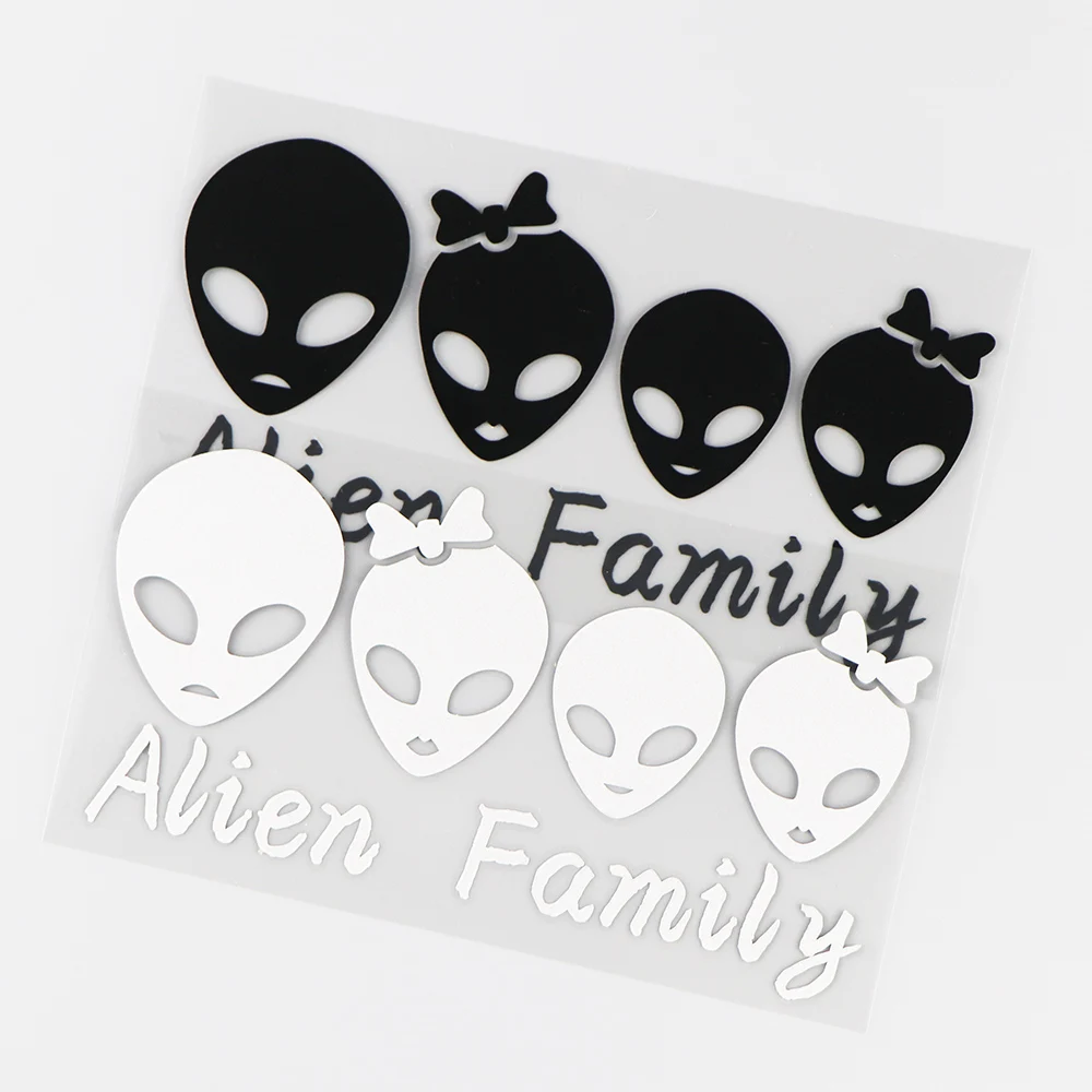 Alien Family Car Decals