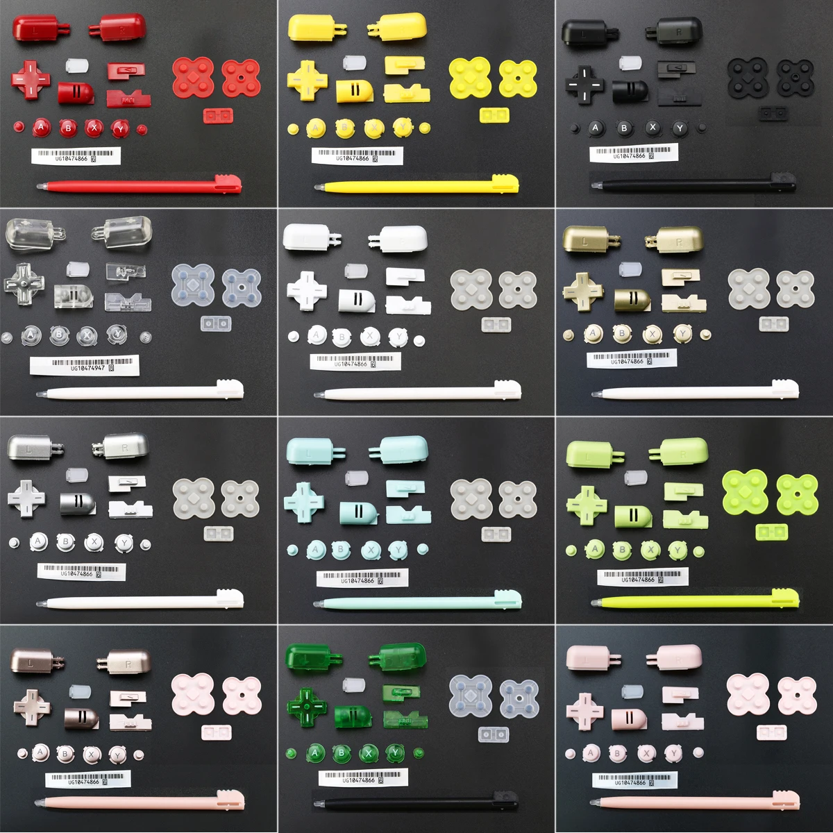 Nintendo Ds Lite Rubber Button Pads | Nintendo Ds Lite Volume Button ...