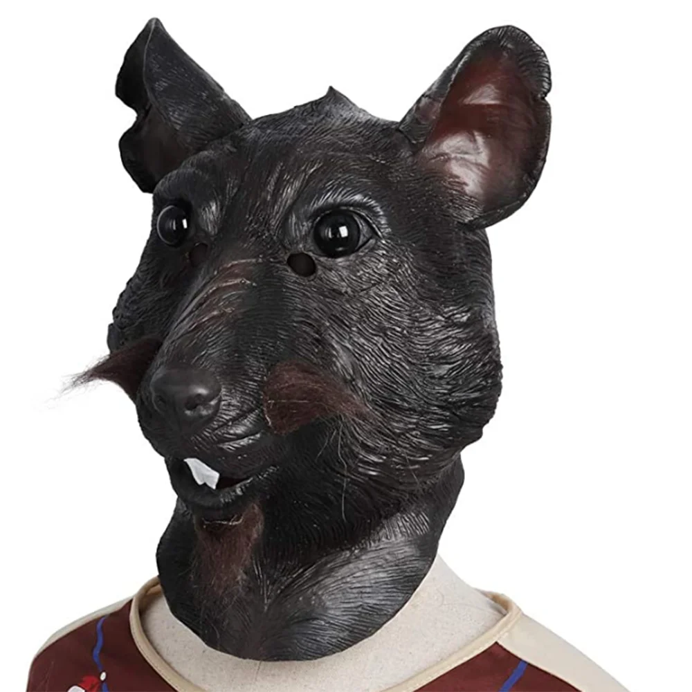 Rat Mask Hero Splinter Turtles Animal Latex Movie Fancy Dress Party ...