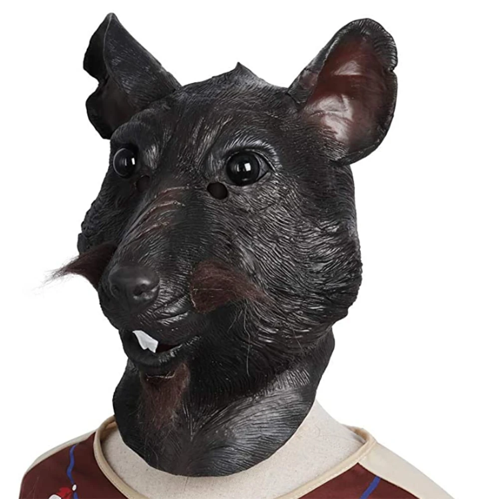 Rat Mask Hero Splinter Turtles Animal Latex Movie Fancy Dress Party ...