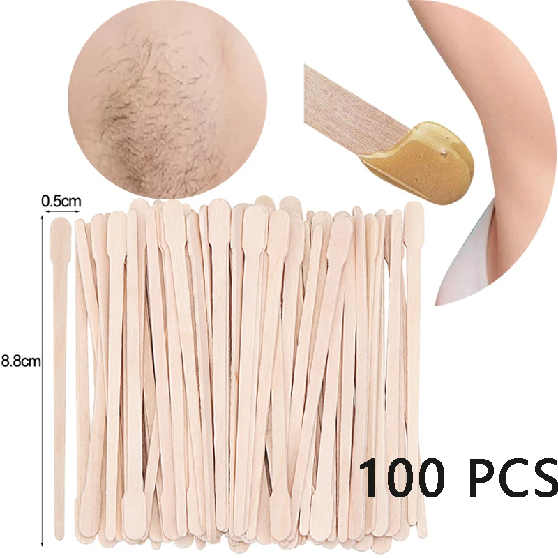 92pcs-Waxing-Wax-Wooden-Disposable-Wooden-Sticks-Hair-Removal-Waxing ...