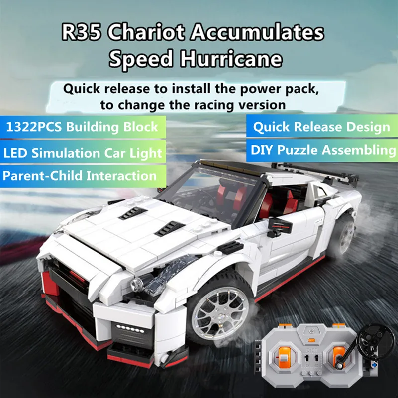 1-18-Radio-Controlled-R35-Chariot-RC-Cars-1322PCS-DIY-Puzzle-Assembling ...