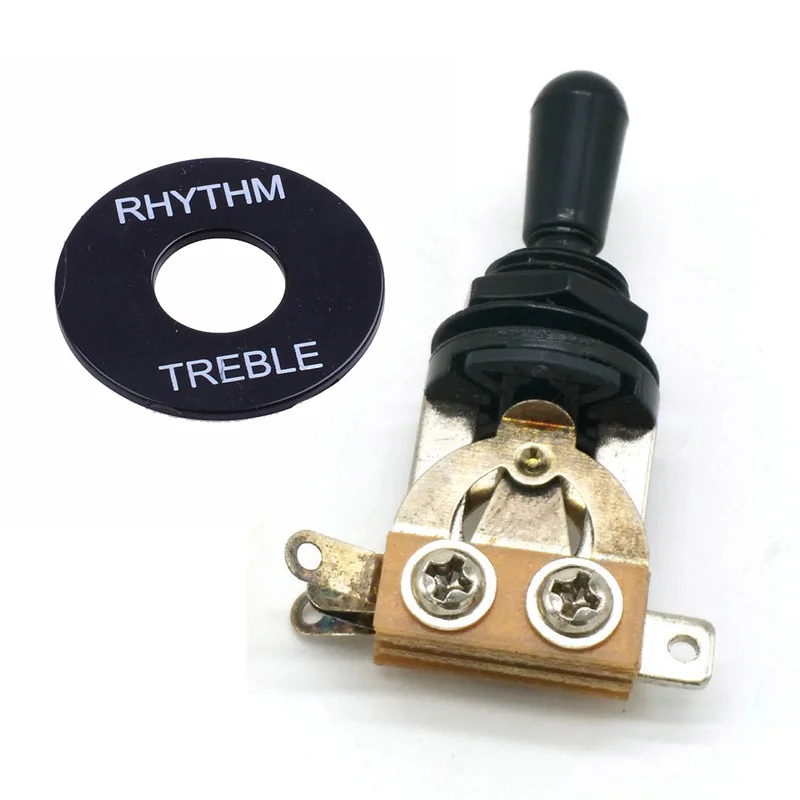 Black 3 Way Toggle Switch Guitar with Swicth Plate Electric Guitar ...
