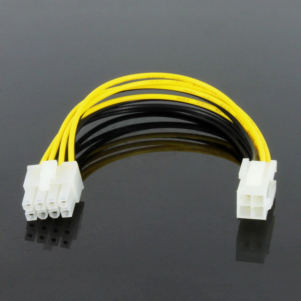 ATX 4 Pin erkek 8 Pin dişi EPS güç kablosu kordon adaptörü pc anakart ...