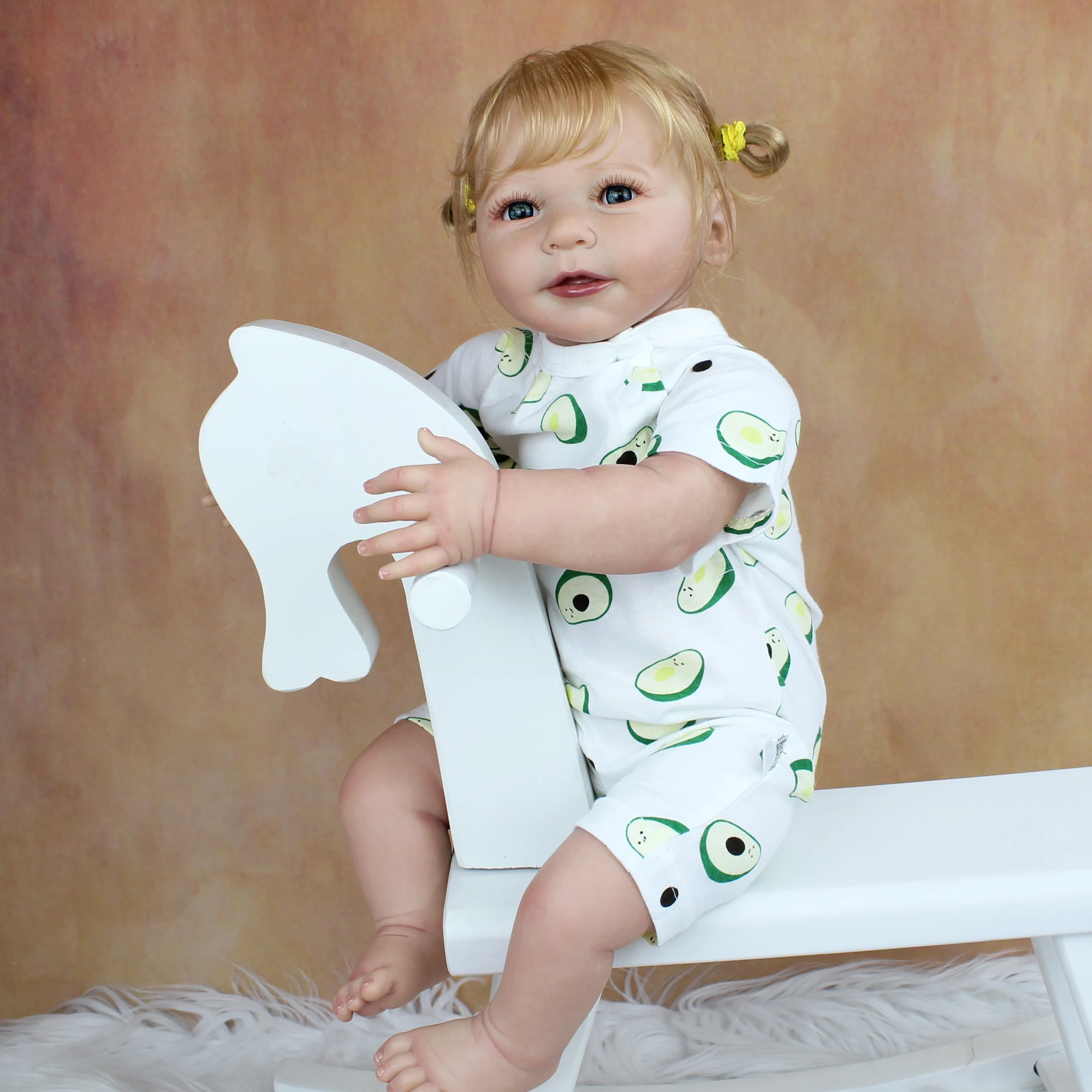 Poupée Reborn En Silicone Souple Pour Fille, Jouet De 22 Pouces, Princesse Lisa, Se Déguiser En ...