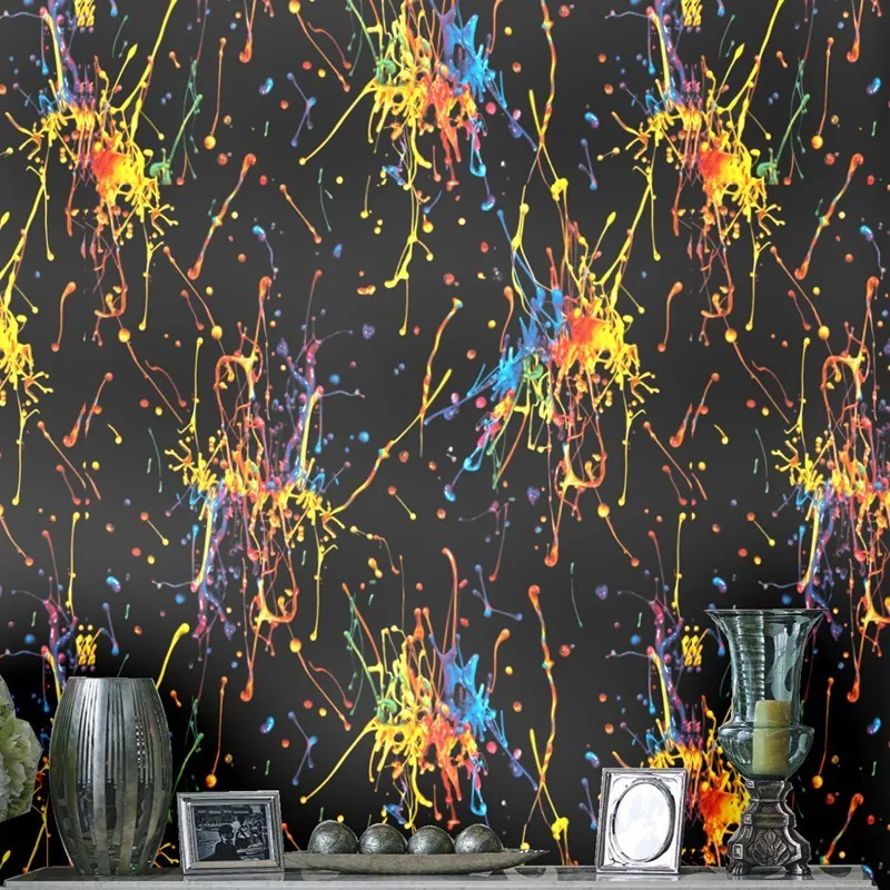 Ink Wall Papers Home Decor Modern Painting Cartoon Wallpaper Roll For ...