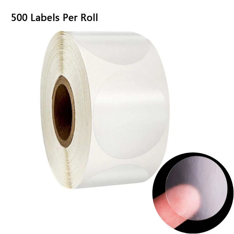 500pcs/roll Round Transparent Stickers Stamp Envelopes Cards Wedding ...