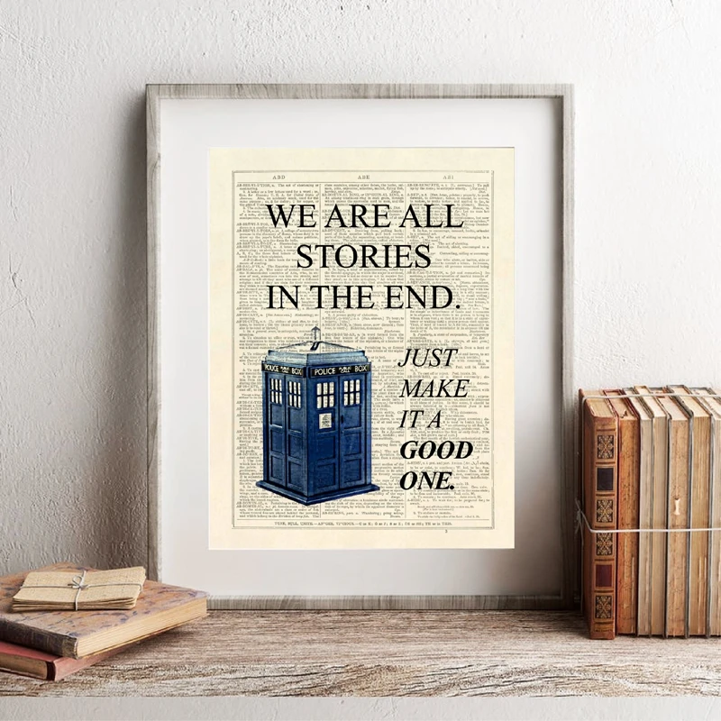 Police Box print Time Lord print Tardis canvas Serials wall decor The ...