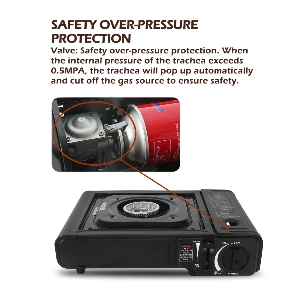 ITOP Mini Portable Gas Stove 2900W Hot Pot chafing dish Cooking Stove ...