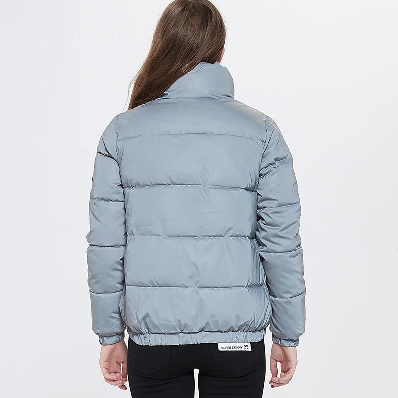 Women Winter Puffer Reflective Jacket | TrendyKate