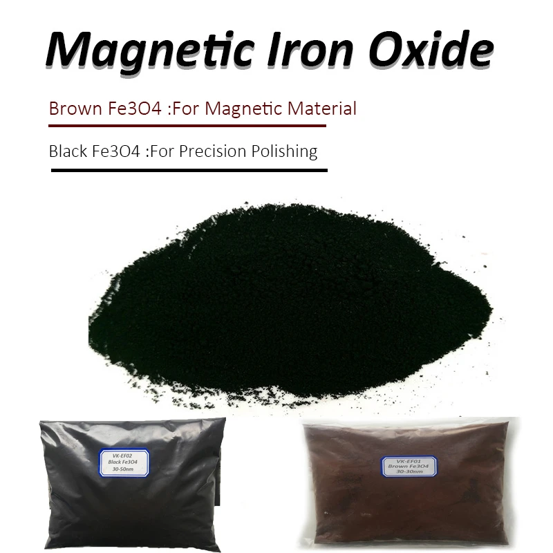 99.9% Nano Black/brown Fe3o4 Powder Magnetic Iron Oxide Powder For ...