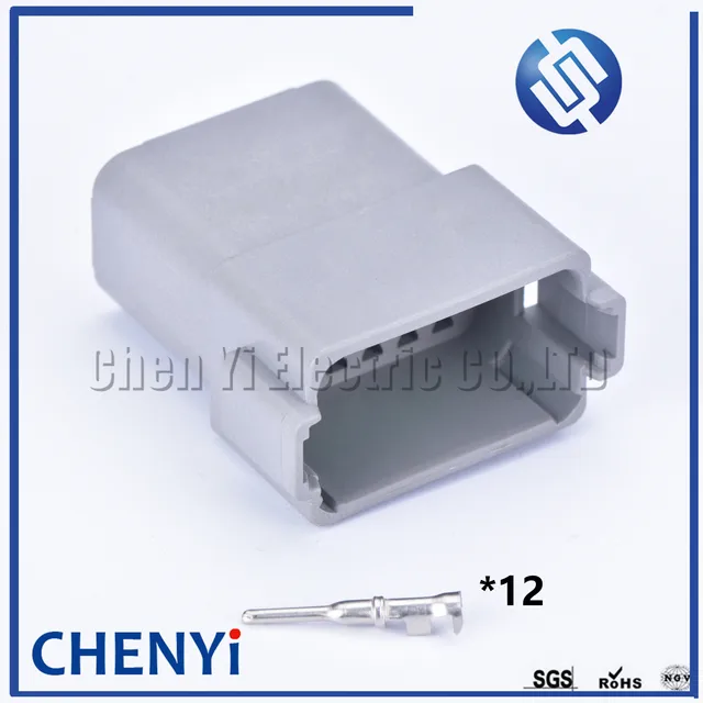 1 Set Deutsch DT 12 Pin connector DT06-12S/DT04-12P Male Female Auto ...