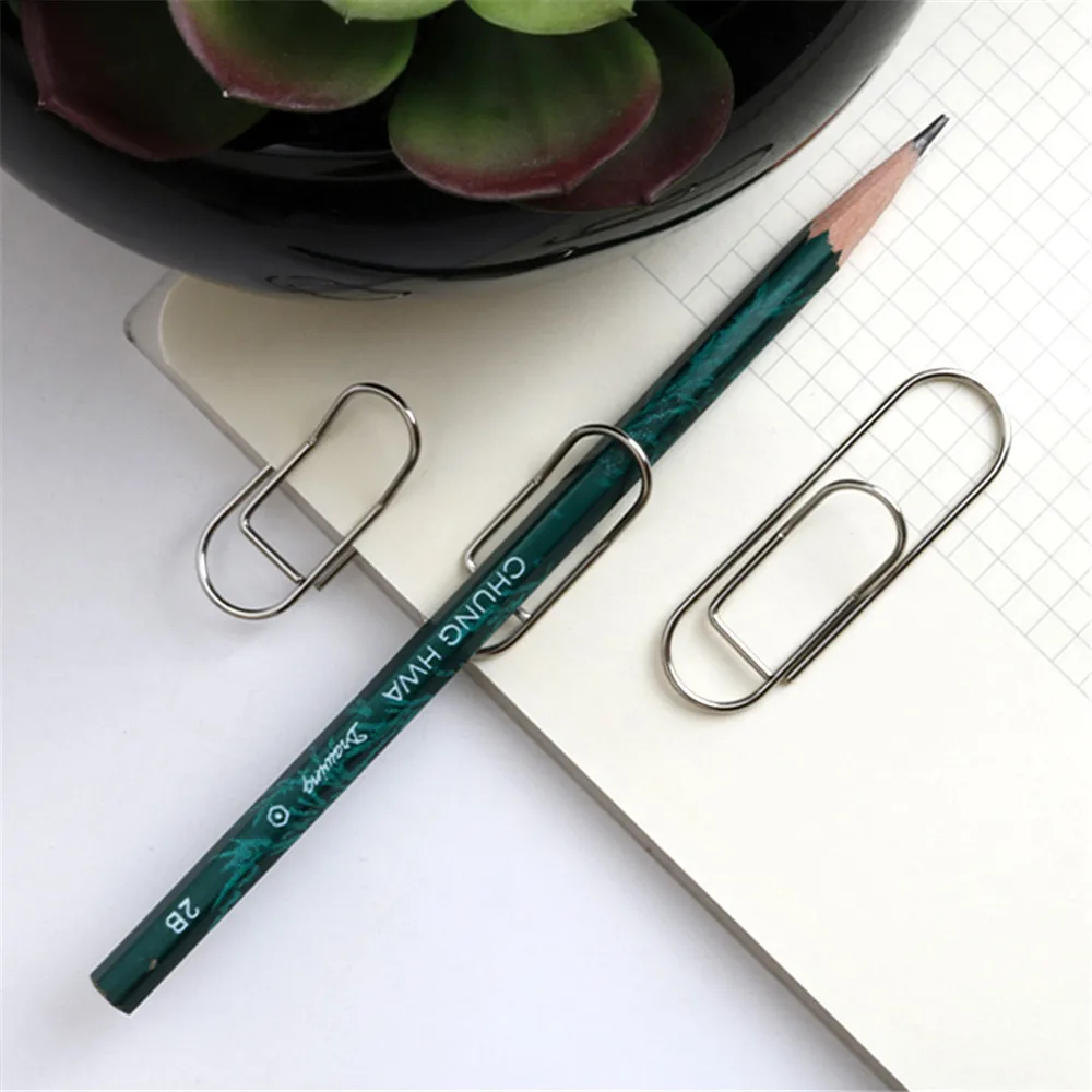 10Db Fém Toll Tartó Klippapír Klipek Escolar Bookmarks Fotó Memo Ticket ...