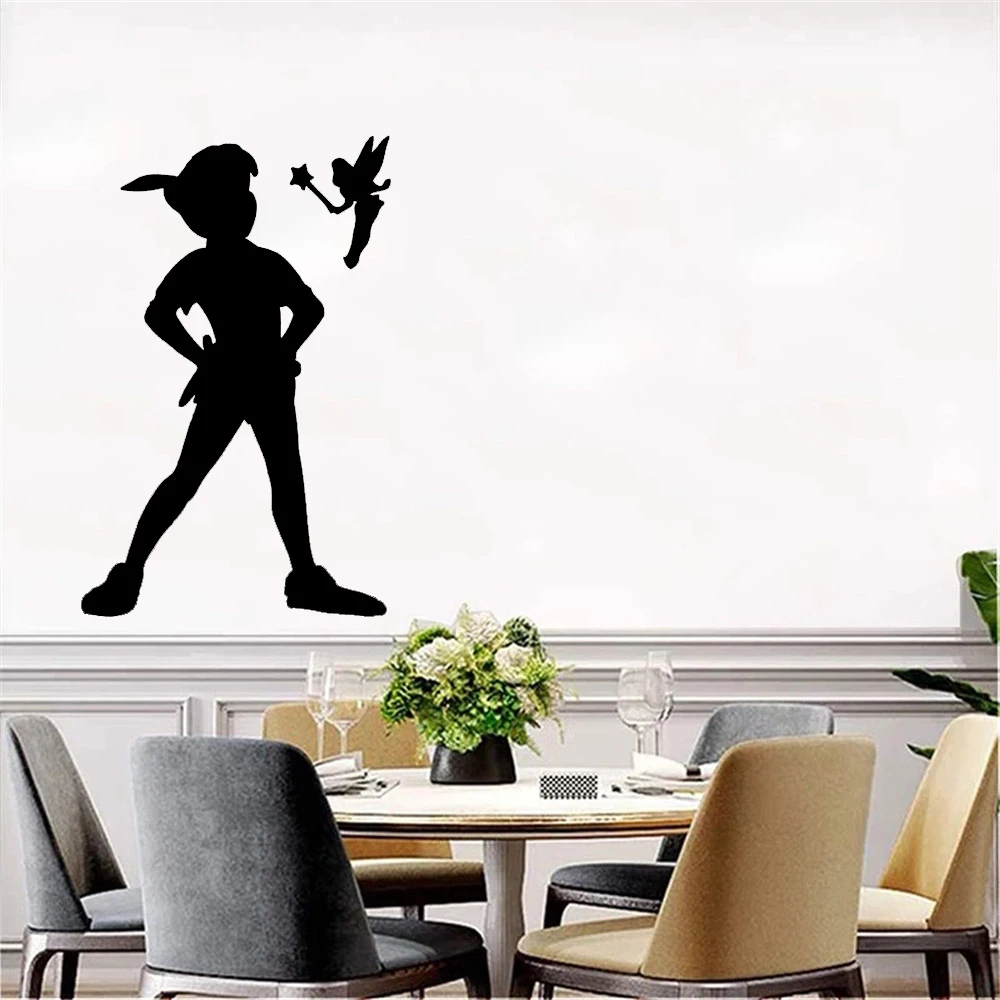 Peter Pan Flying Shadow Silhouette