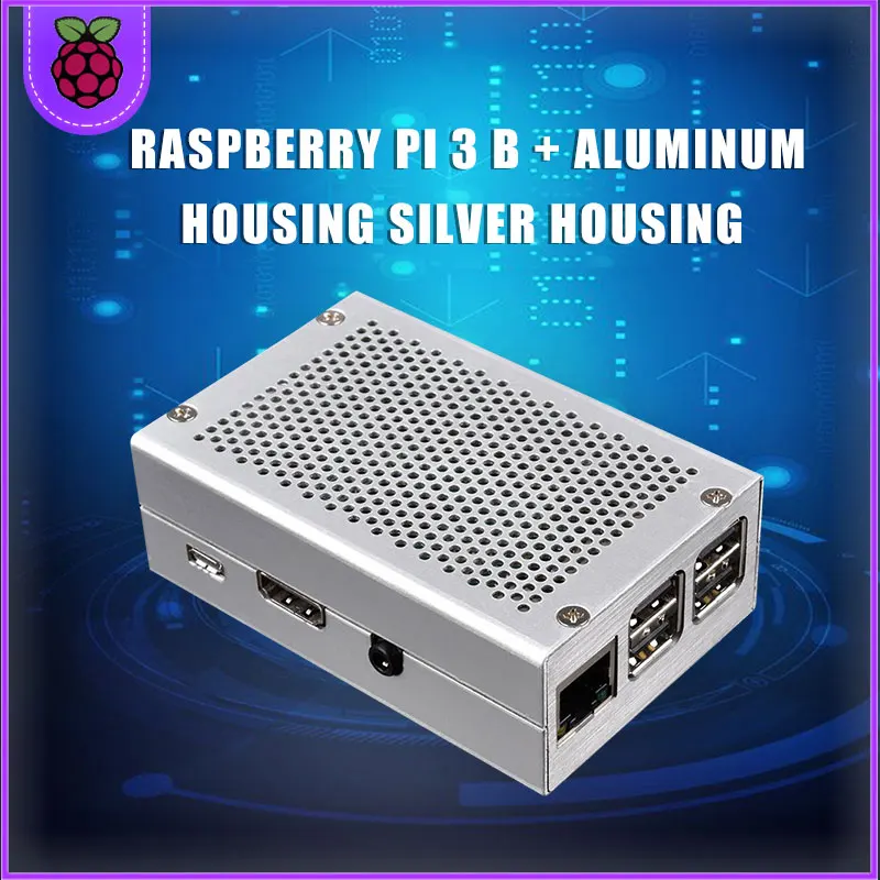 Raspberry Pi 3 Case Cooling Heatsinks Black Silver With Power ...