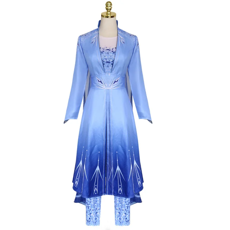 New Frozen 2 Elsa Anna Cosplay Adult Costume Halloween Cosplay Costume ...