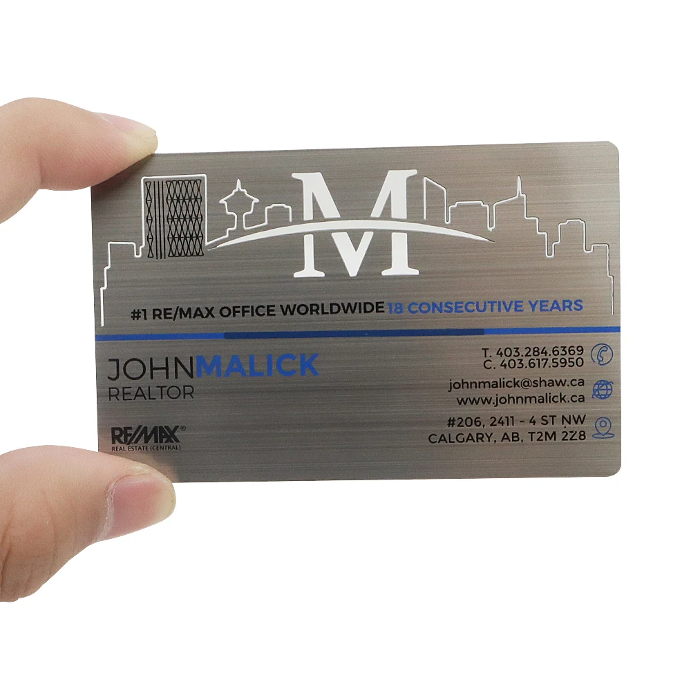 Cheap-laser-engraved-stainless-steel-brushed-metal-card-metal-business ...