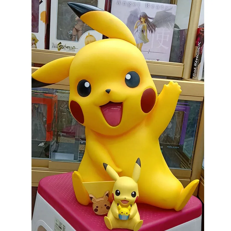 40cm Big Size Anime Cute Pika Action Figure Collectible Cartoon ...