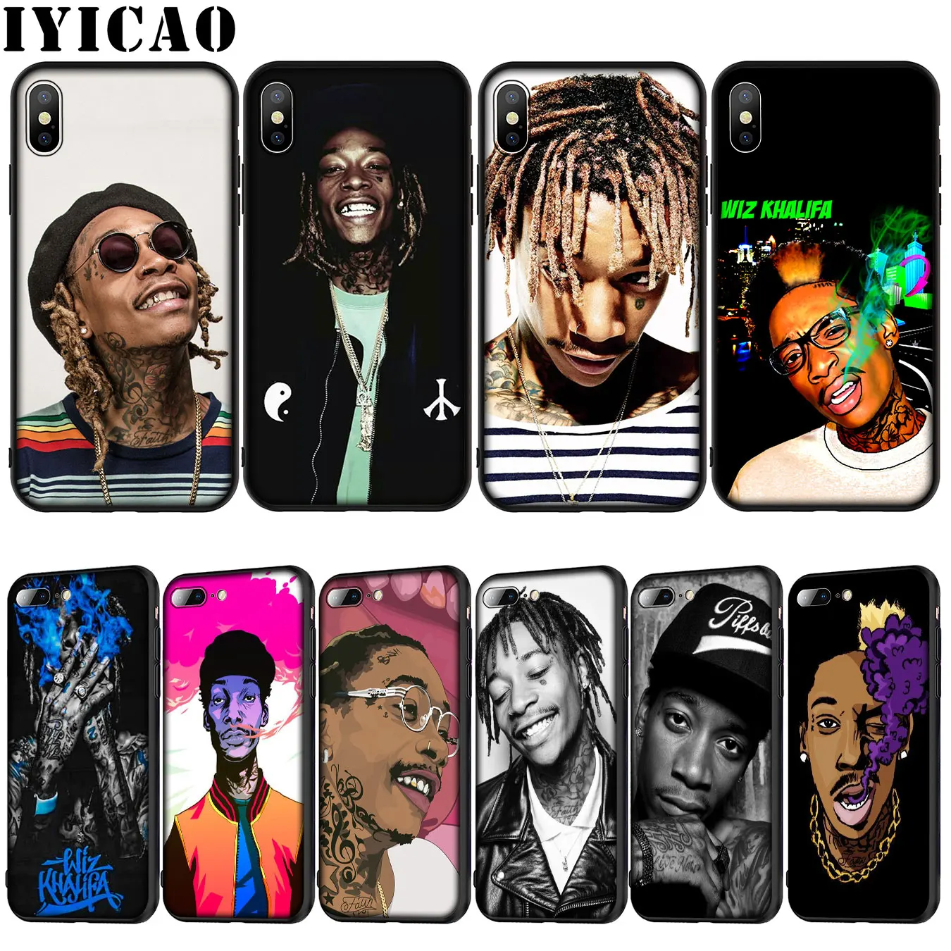IYICAO funda de silicona suave para iPhone, carcasa de rapero para ...