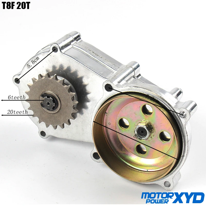 Silver-20T-49cc-Pocket-Bike-Transmission-Gear-Box-for-Mini-Moto-Atv ...