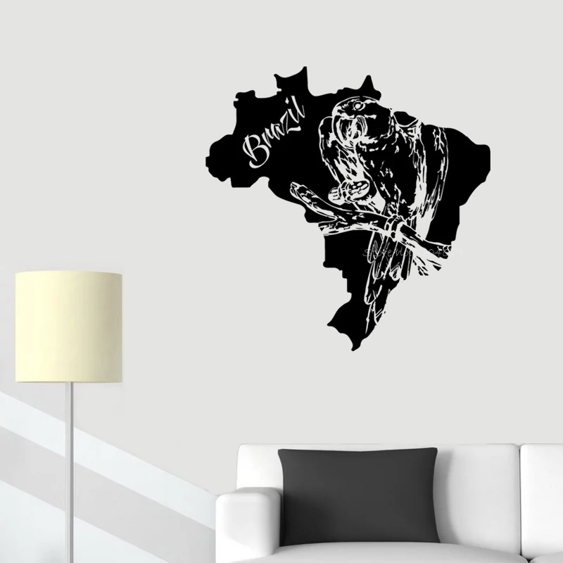 Brezilya-haritas-papa-an-ku-duvar-Sticker-lke-haritas-co-rafya-Graffiti ...