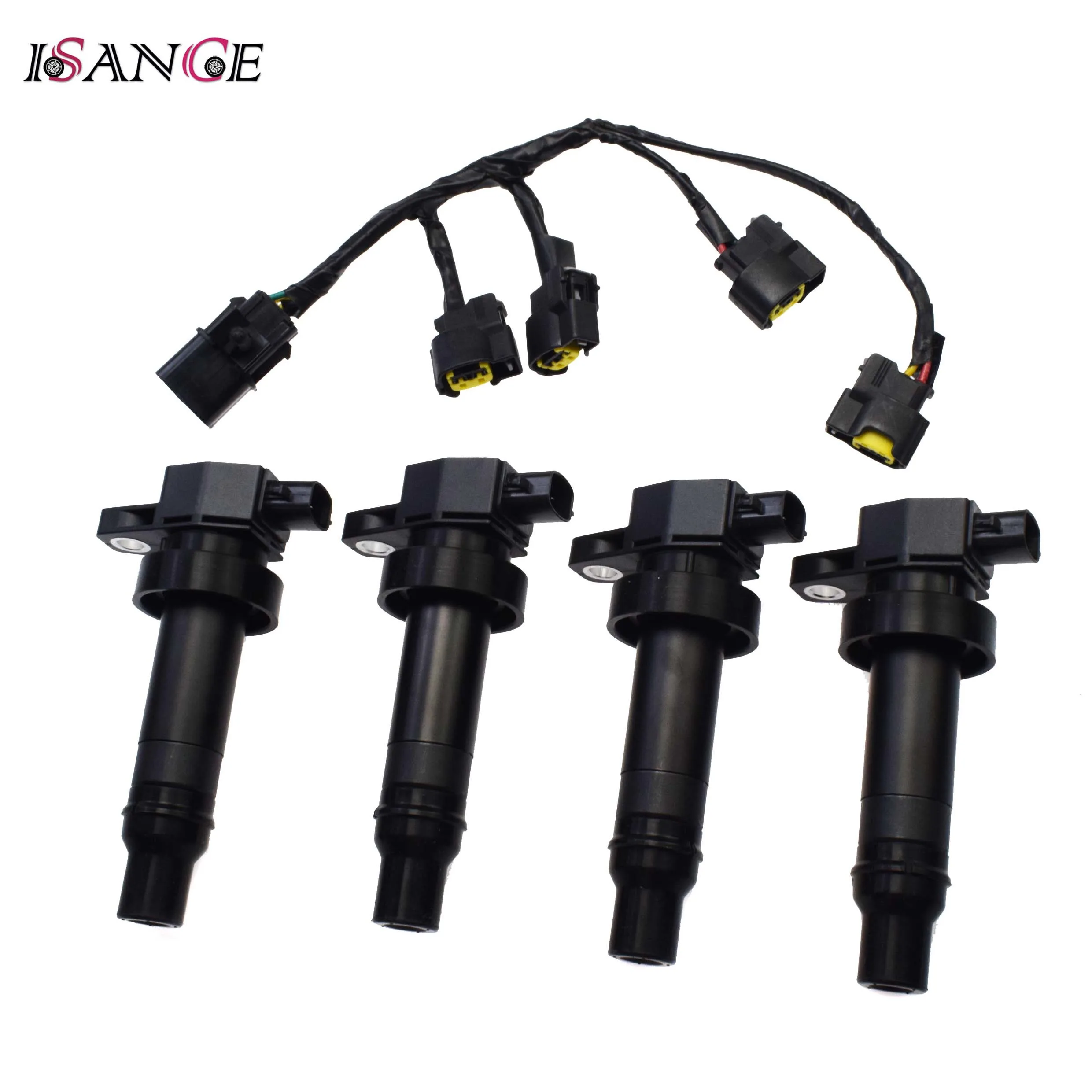 Ignition Coil Pack & Wiring Harness Plug Connector For Hyundai Kia ...