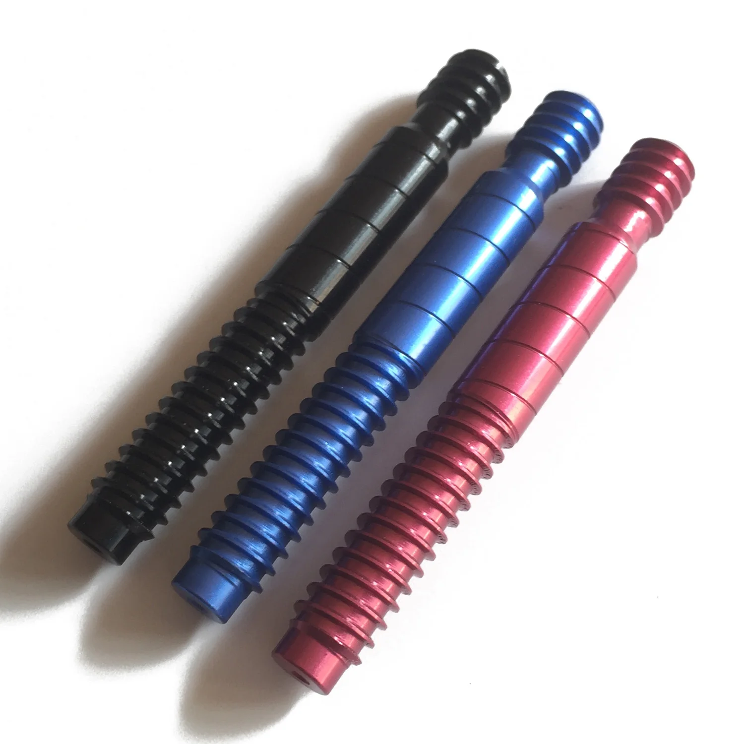 Pool Cue Joint Pin Screw 3 8 11 Self Aligning Aluminum Anodized Pool Cue Joint Pin Screw 3 8 11 Self Aligning Aluminum Anodized