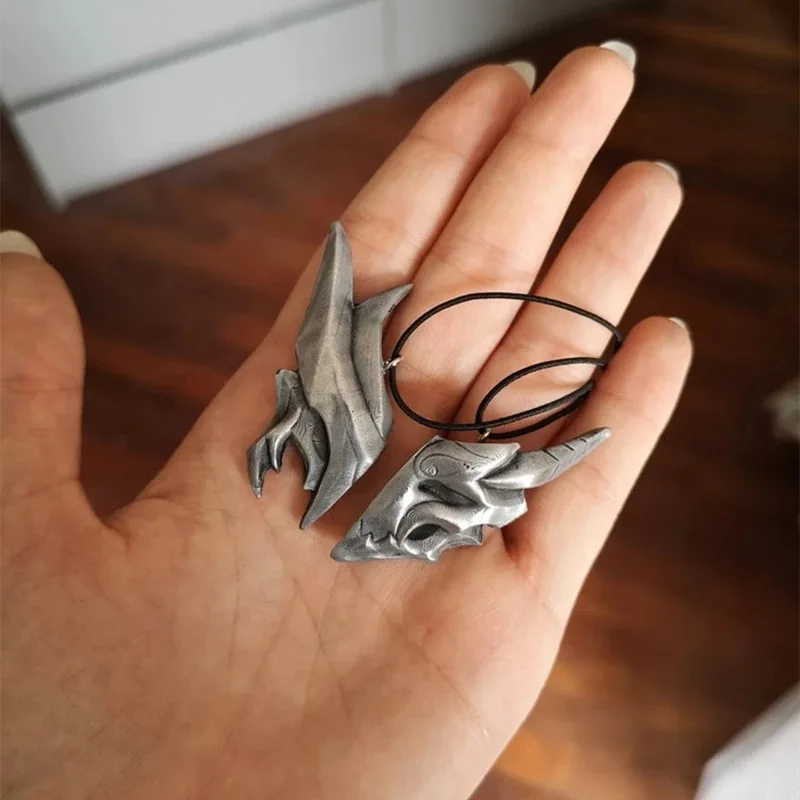 Game-Unique-Metal-Monster-Mask-Couple-Stitching-Pendant-Necklace-Men-s ...