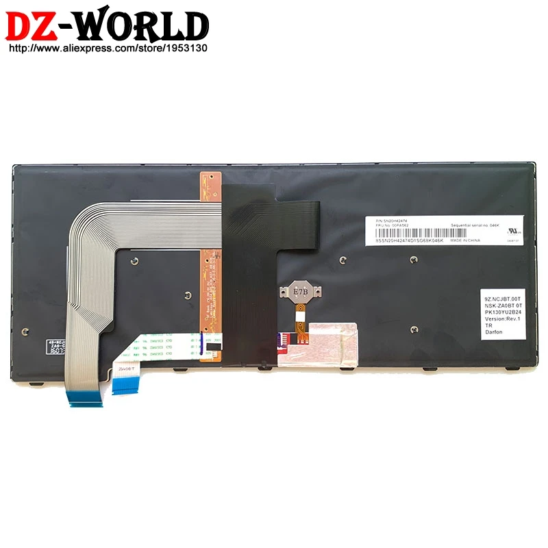 New/orig TR Turkish Backlit Keyboard for Lenovo Thinkpad T460s Turkey ...