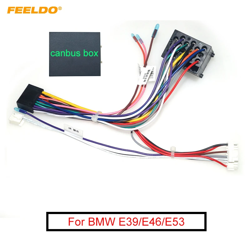 Car 16pin Power Wiring Harness Cable Adapter With Canbus For Bmw E46 ...