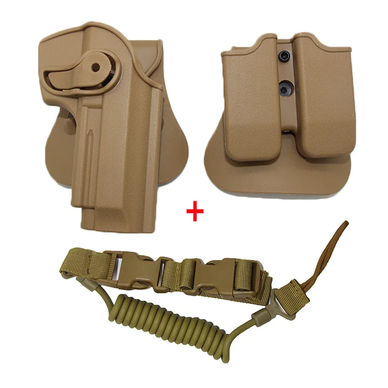 Tático coldre de arma para beretta m9 92 96 airsoft cinto coldre caso ...