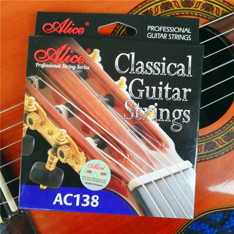 Alice AC138 classical guitar set string imported crystal nylon light string silver plated H85/15 ...