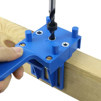 Quick Wood Doweling Jig Plastic ABS Handheld Pocket Hole Jig System 6/8 ...