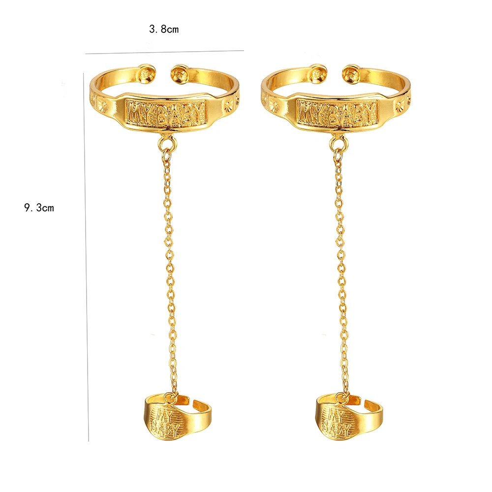Ethlyn New Arrival Trendy Dubai Gold MY Baby Bangles/Bracelets with ...